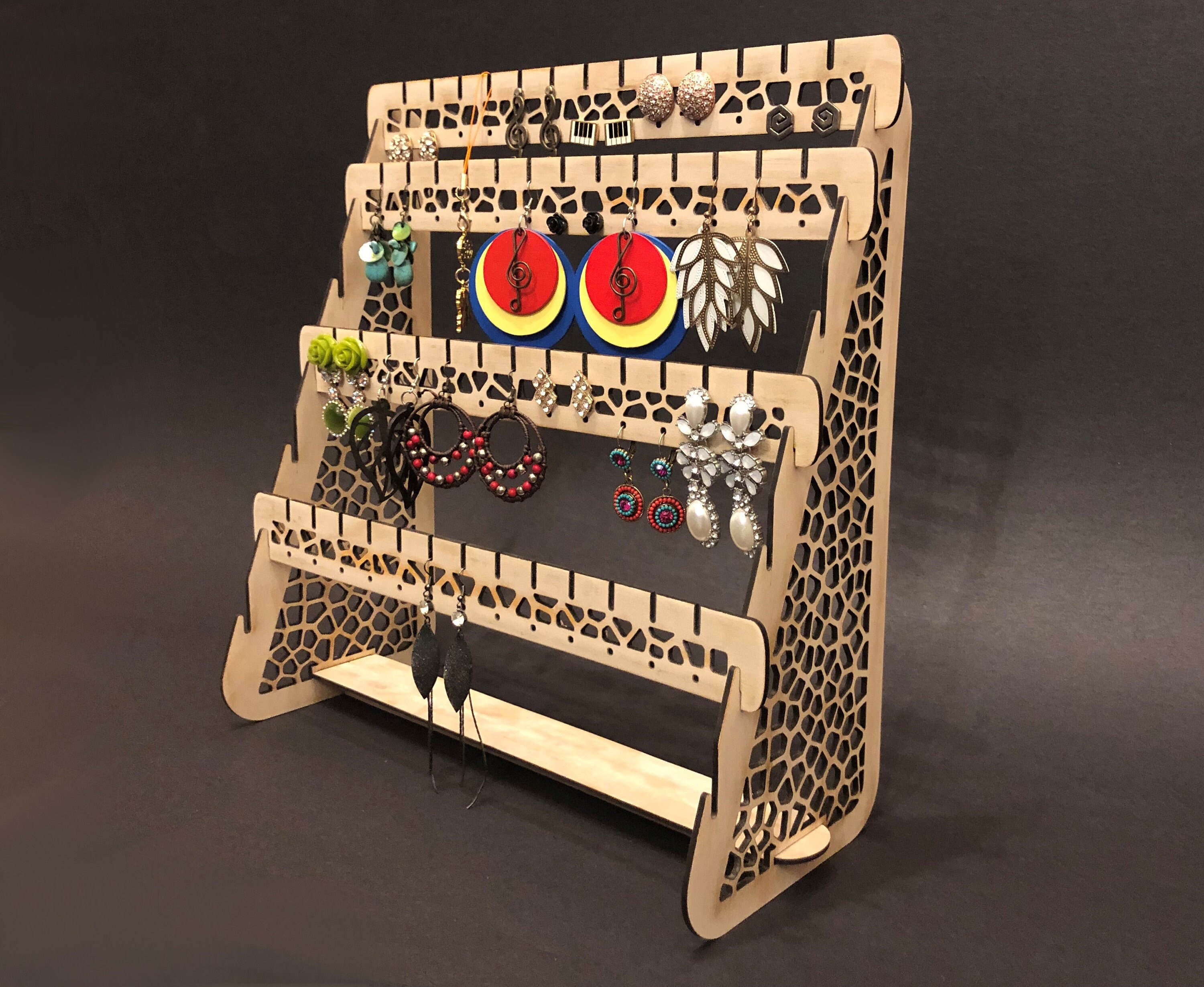 Earring Stand, Earing Holder, Laser Cut Files, Glowforge Files, Jewelry ...