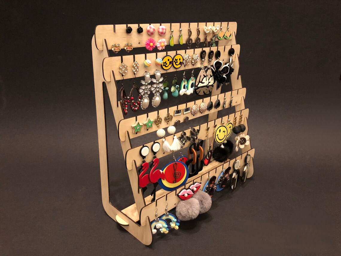 Earring Stand Earing Holder Laser Cut Files Glowforge - Etsy