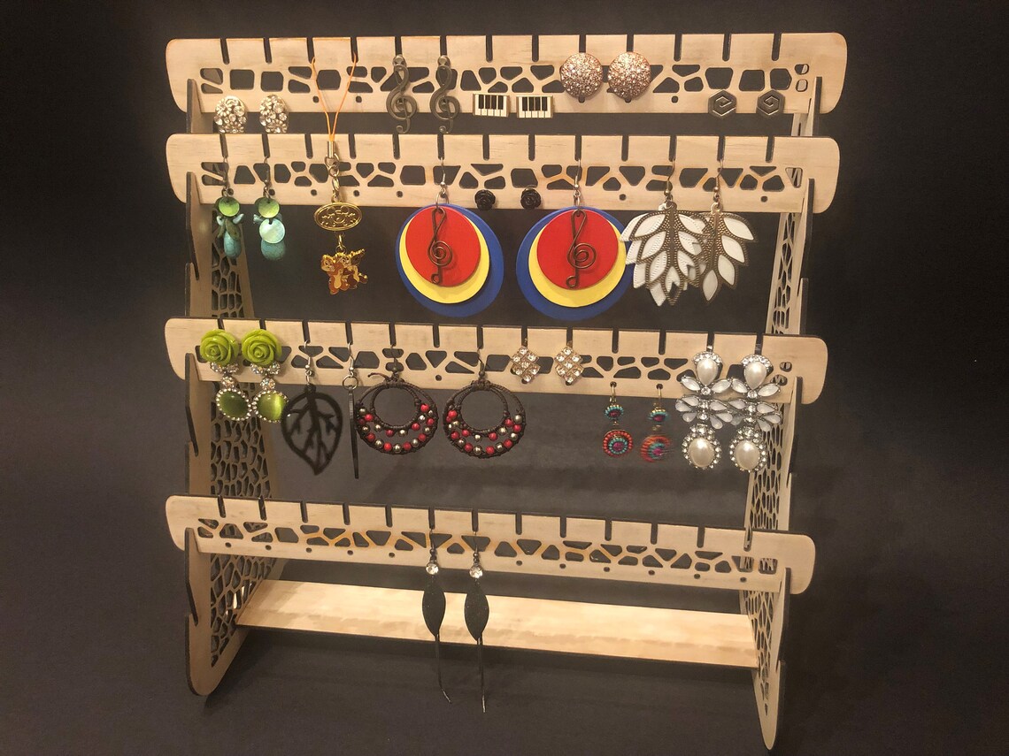 Earring Stand, Earing Holder, Laser Cut Files, Glowforge Files, Jewelry ...