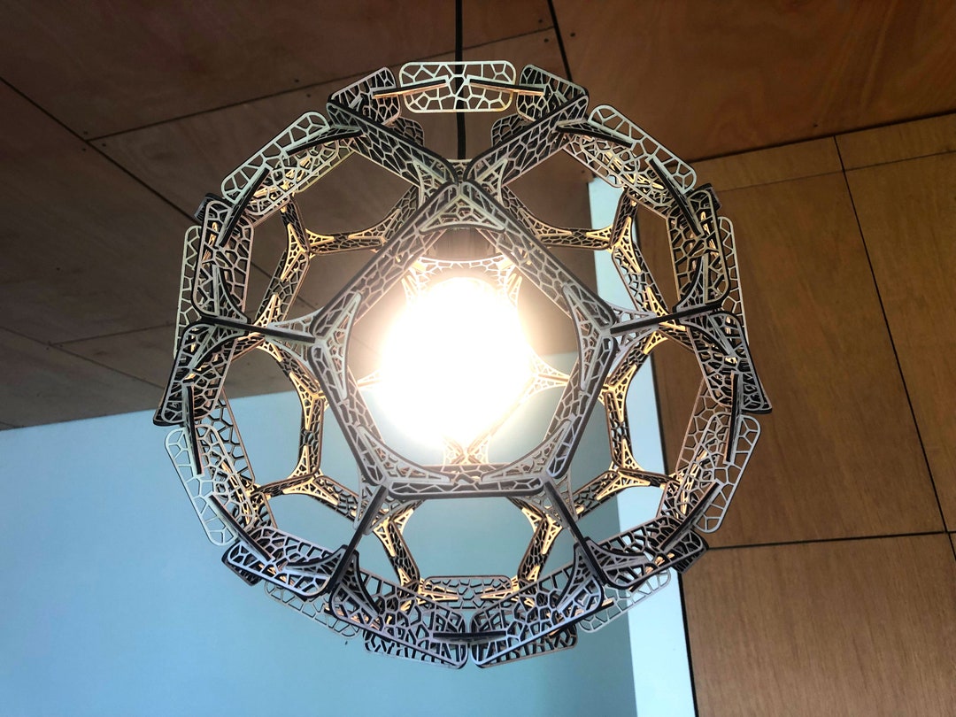 Pendant Lamp Laser Cut Files, Modern Chandelier, Digital Download, SVG ...