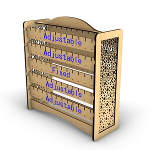 Earring Stand Laser Cut Files, Glowforge Ready, Jewelry Stand, Jewelry ...