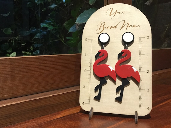 Earring Display With Measurements Large Size Laser Cut Files - Etsy
