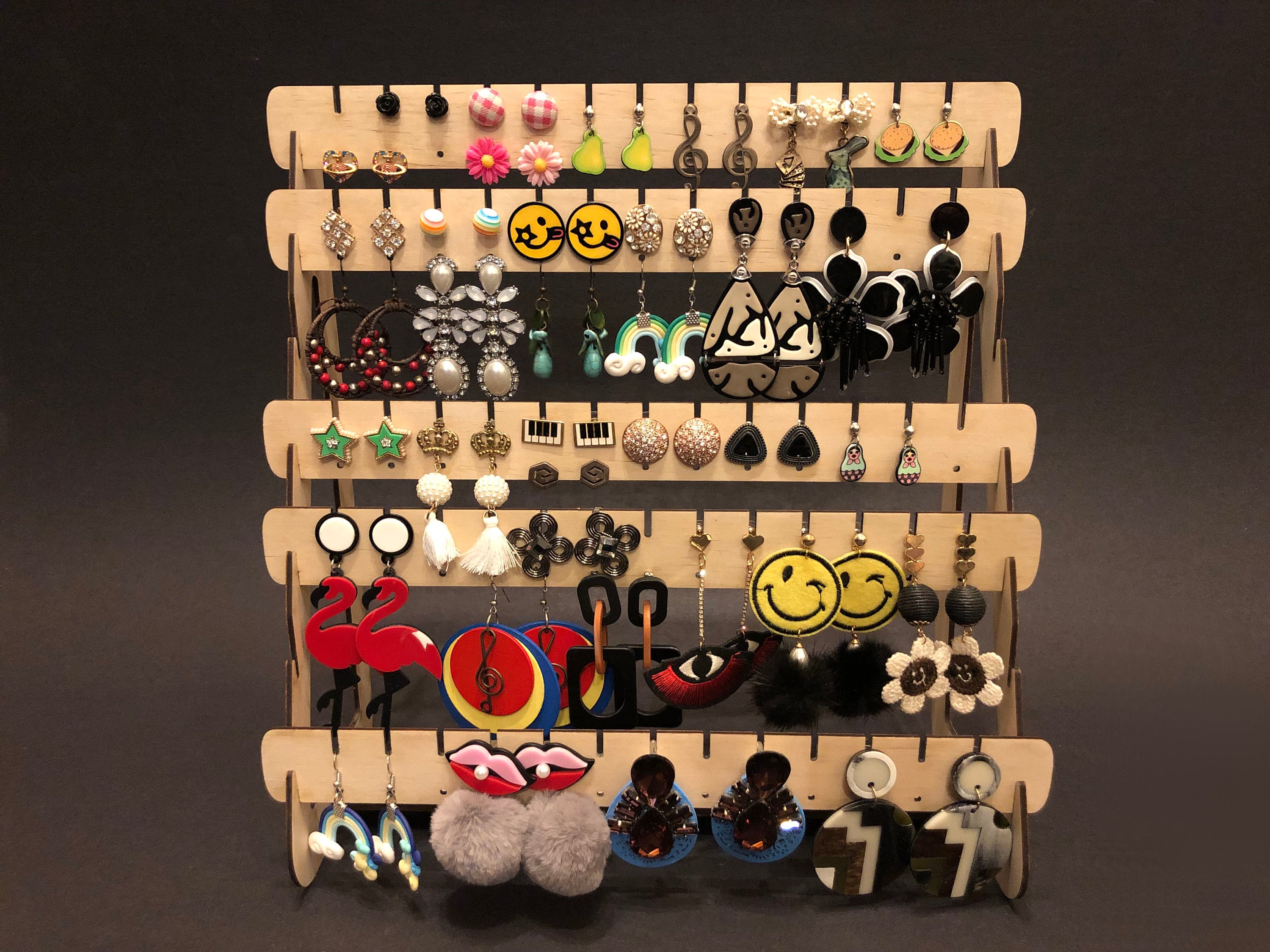 Earring Stand, Earing Holder, Laser Cut Files, Glowforge Files, Jewelry ...