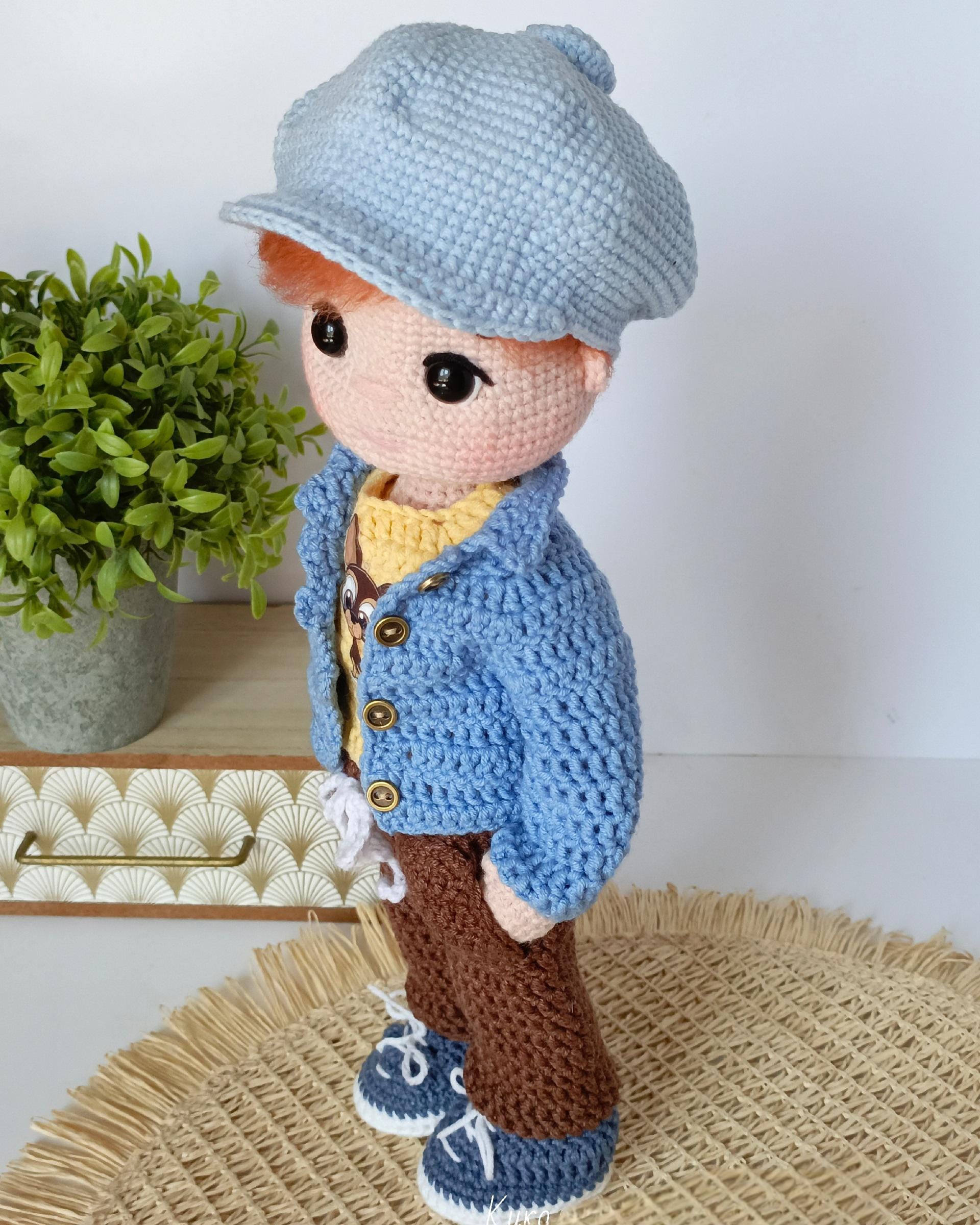 Crochet Doll Pattern, Amigurumi Doll Pattern, Crochet Boy Doll Pattern ...