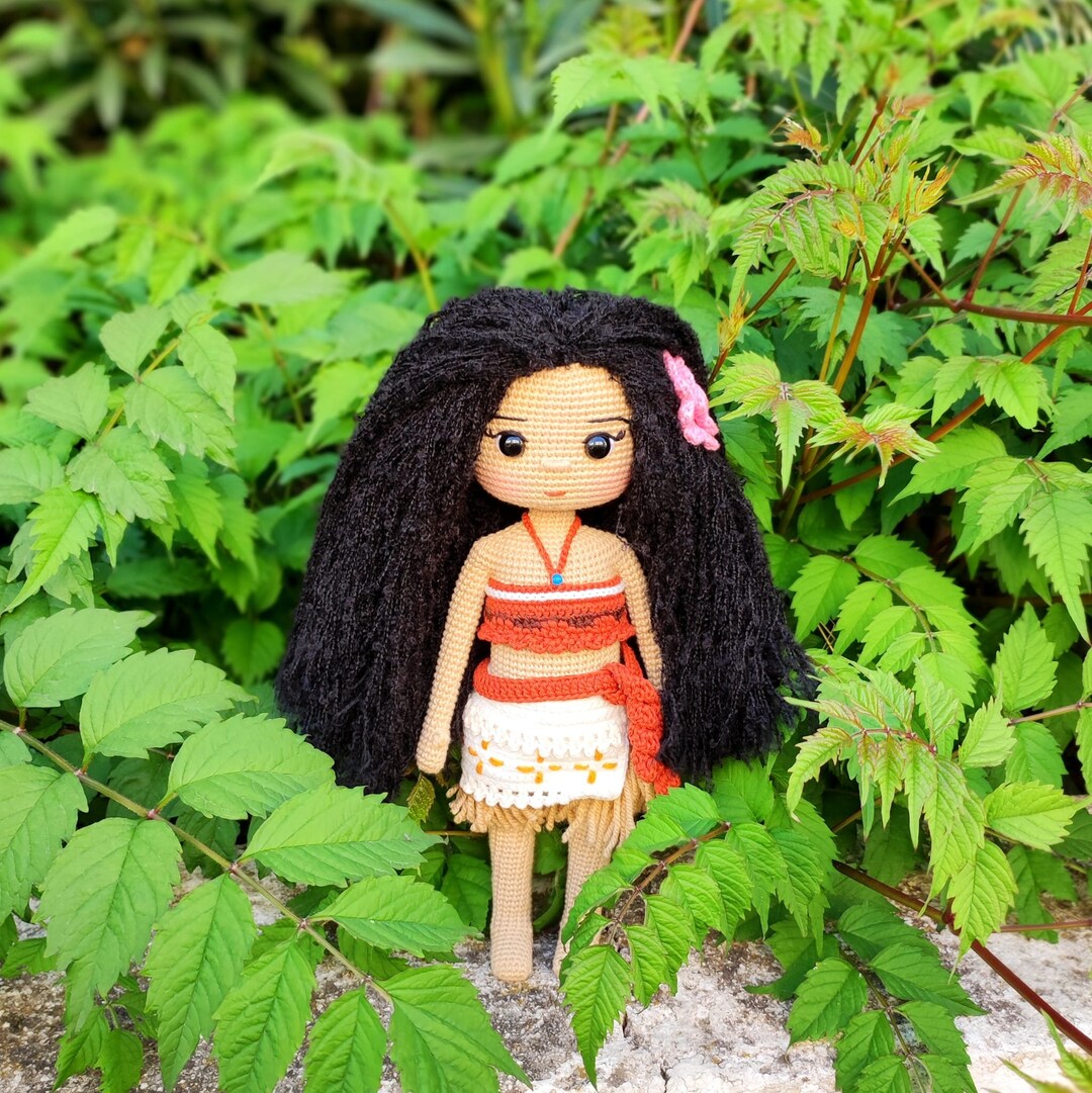 Moana Doll, Crochet Moana Doll, Amigurumi Moana Doll, Crochet Doll ...