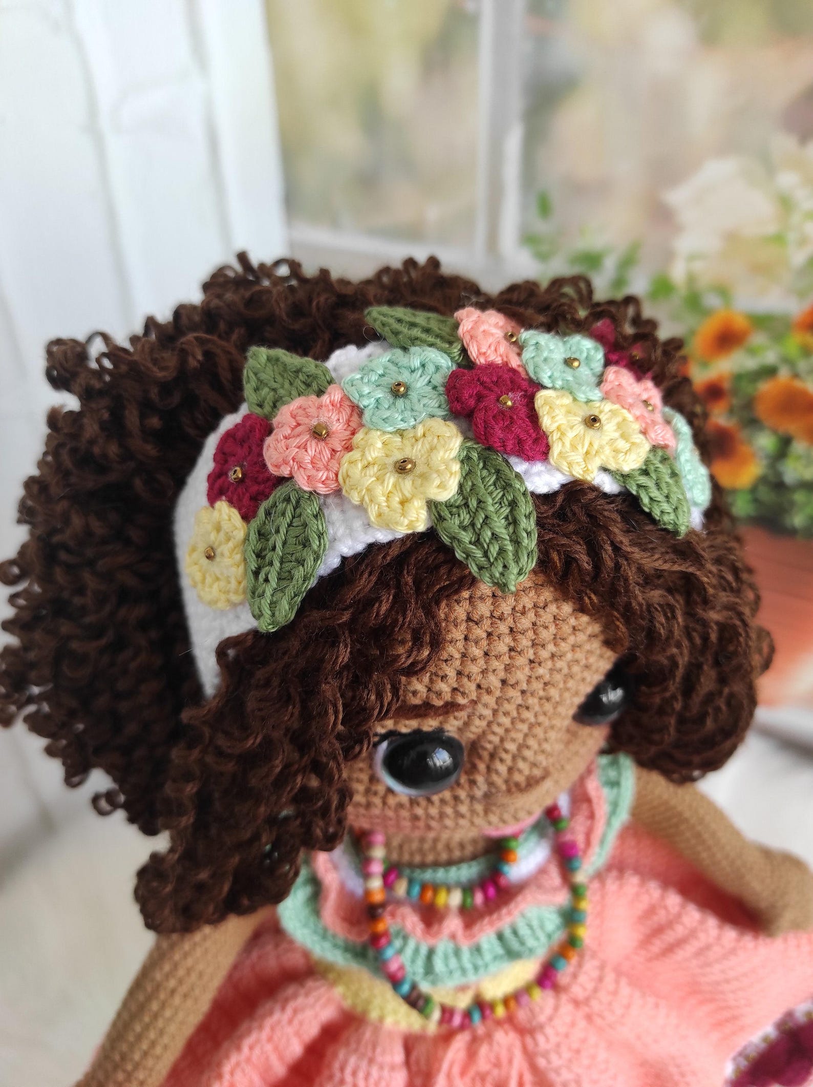 Amigurumi Dark Skin Doll, Crochet Black Doll, Amigurumi Doll à vendre ...