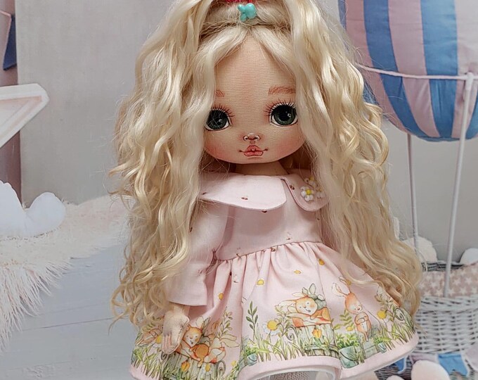 Handmade Textile Doll,rag Doll,art Textile Doll, Interior Doll, Textile ...