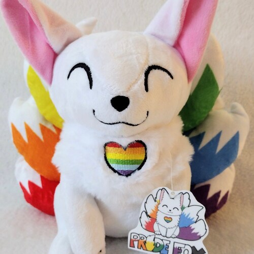 Pride Fox Zing Plush Stuffed Animal - Etsy