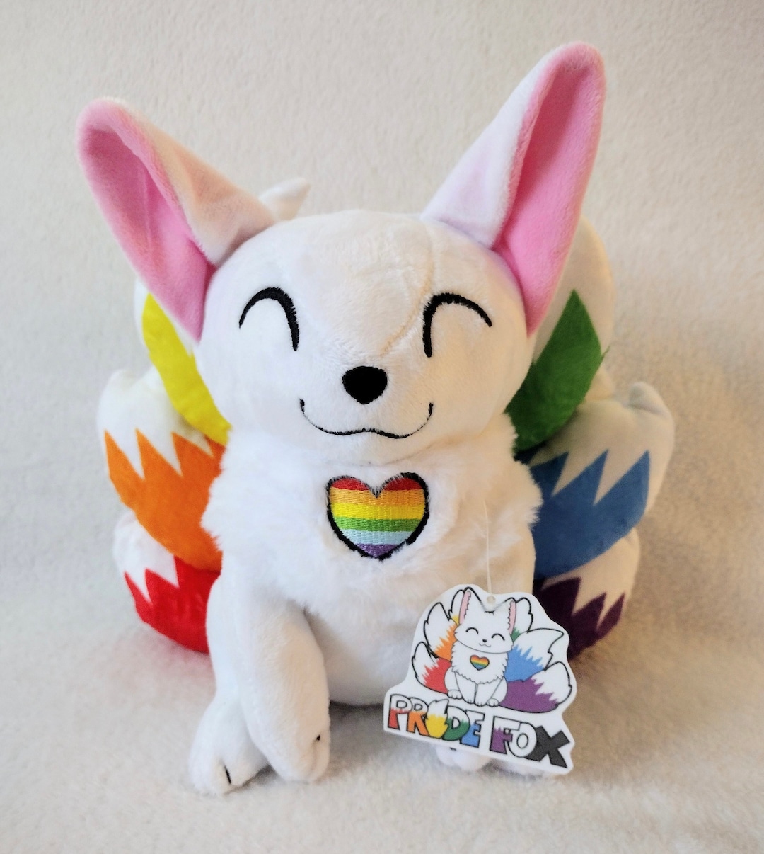 Pride Fox Zing Plush Stuffed Animal - Etsy