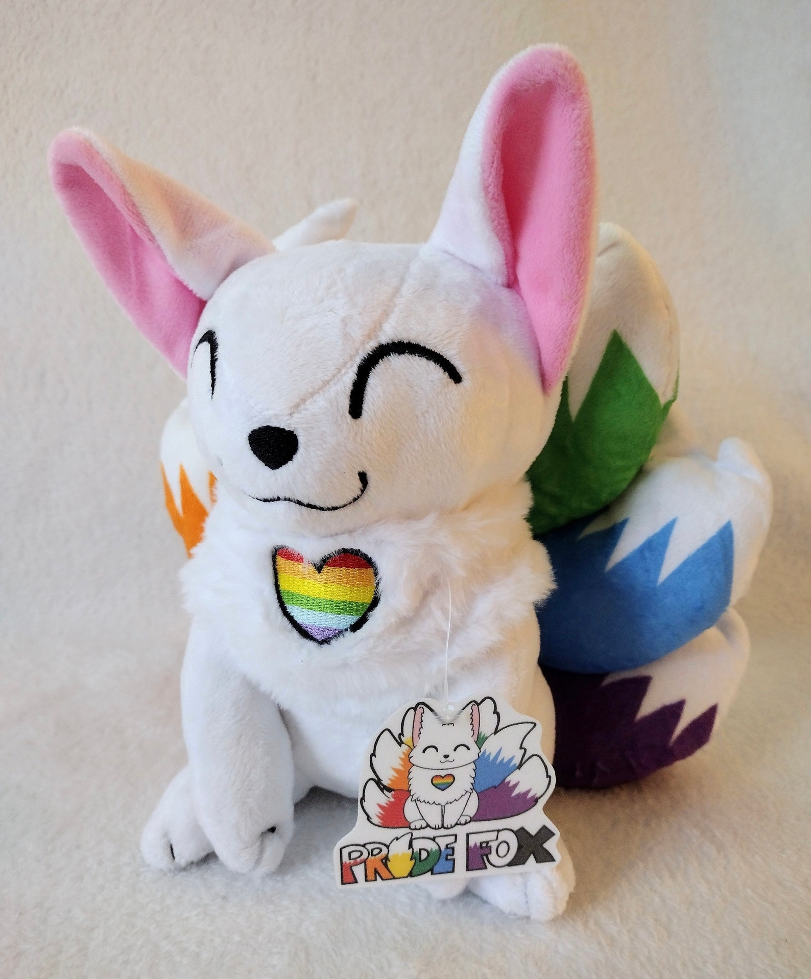 Pride Fox Zing Plush Stuffed Animal - Etsy