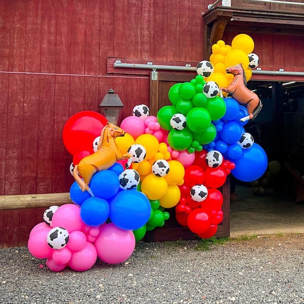 First Birthday Farm Balloons - Etsy