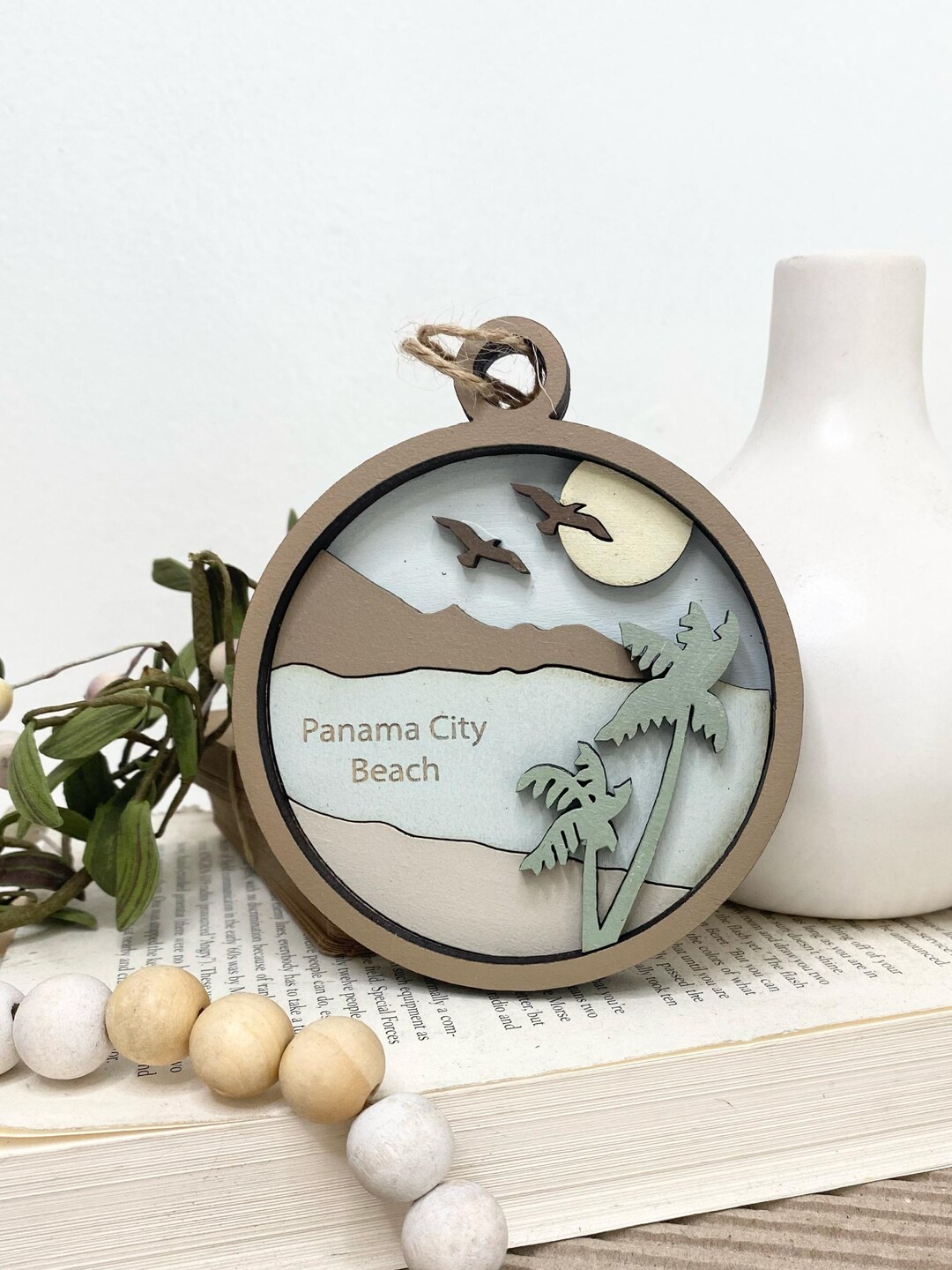Custom Beach Ornament - Beach Gift Tag - Beach Gift - Beach Keepsake ...