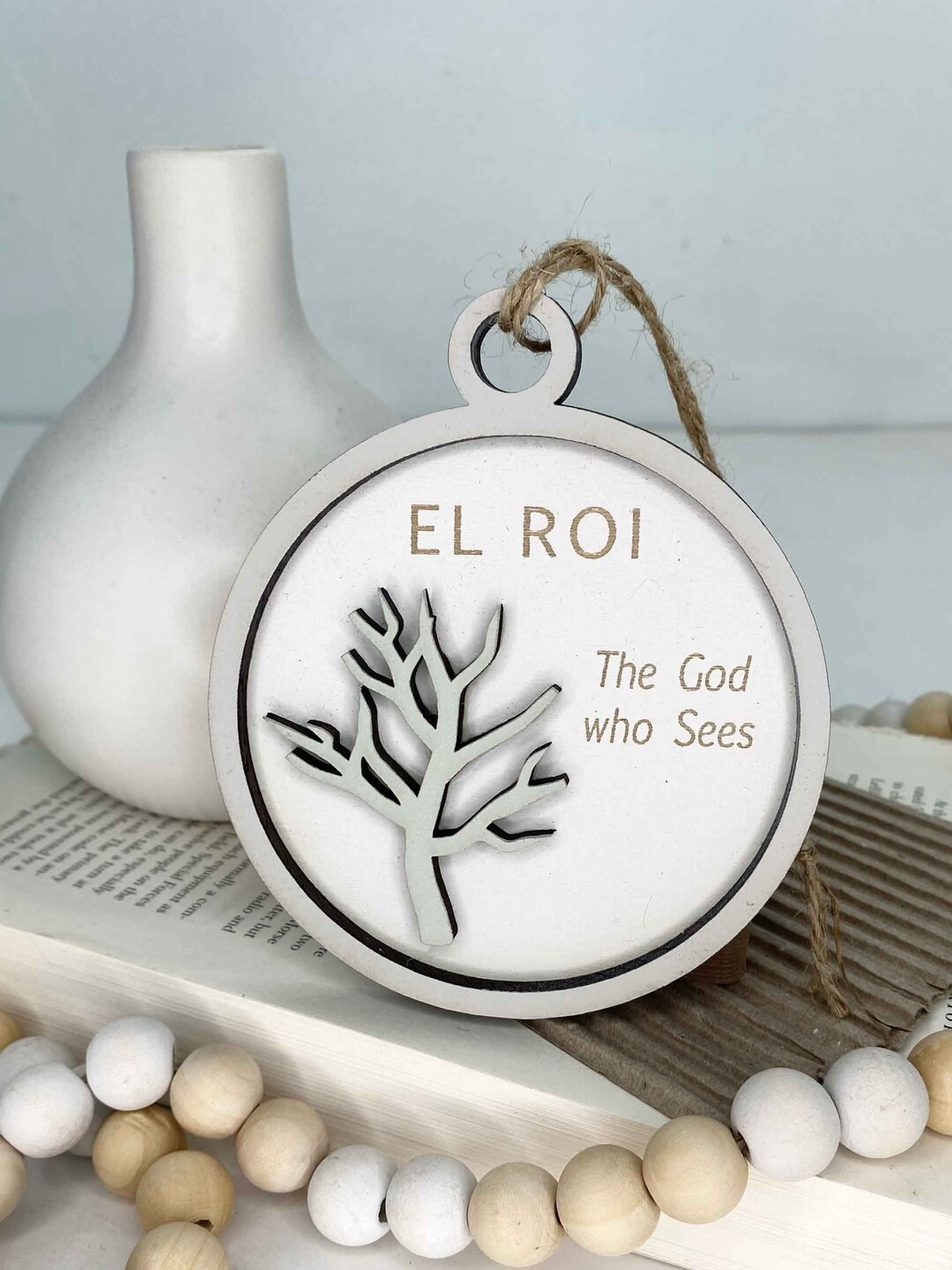 El Roi, the God Who Sees, Name of God Ornament, Gift Tags, 3D Ornament ...