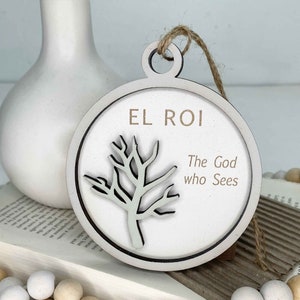 El Roi, the God Who Sees, Name of God Ornament, Gift Tags, 3D Ornament ...