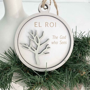 El Roi, the God Who Sees, Name of God Ornament, Gift Tags, 3D Ornament ...