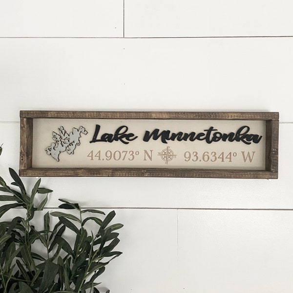 Lake Sign - Etsy