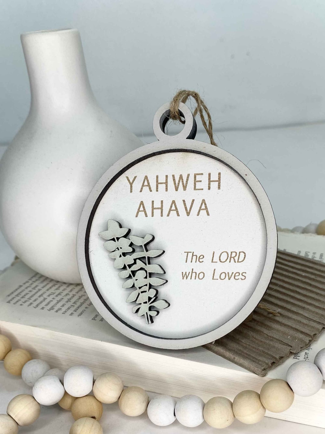 Yahweh Ahava, the Lord Who Loves, Name of God Ornament, Gift Tags, 3D ...