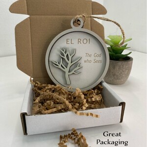 El Roi, the God Who Sees, Name of God Ornament, Gift Tags, 3D Ornament ...