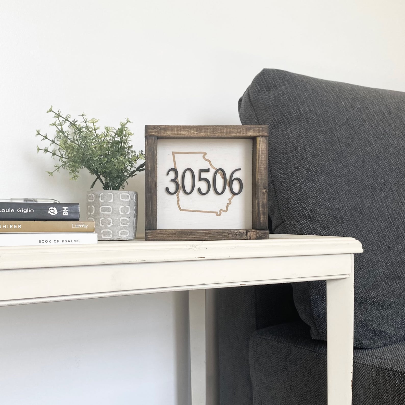 Personalized Zip Code Sign: Custom Hometown Decor, Framed Wood Sign - Etsy