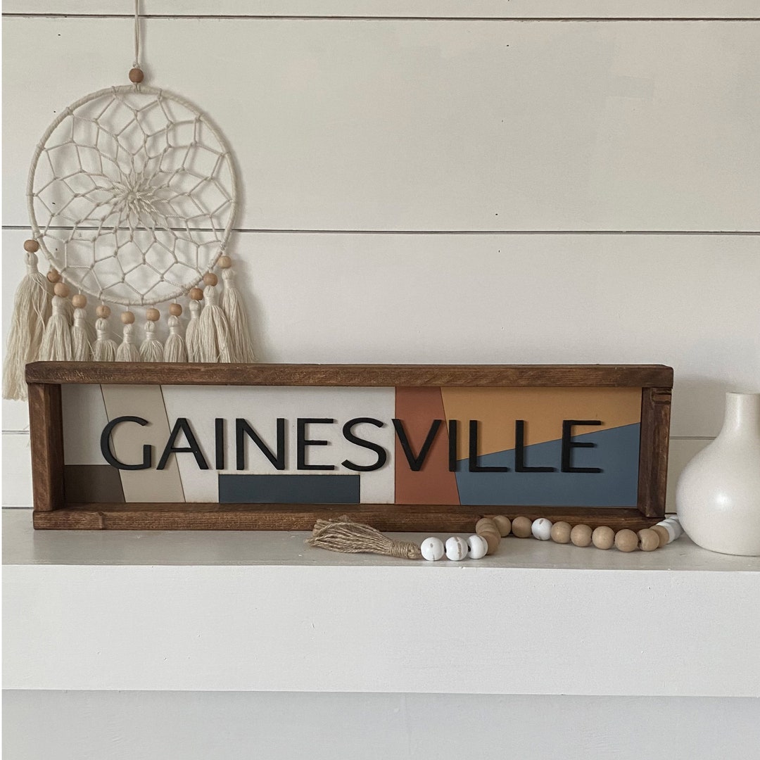 Geometric Art Custom Name 3D Personalized Home Decor - Etsy