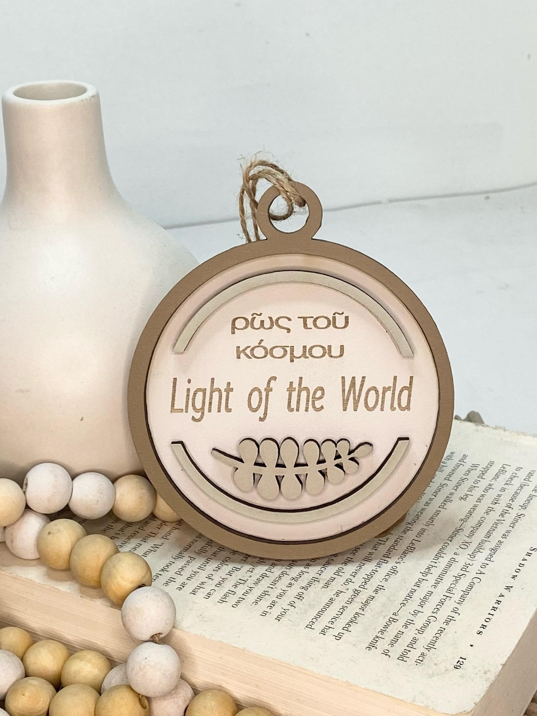 Light of the World, Name of Jesus Ornament, Gift Tags, 3D Ornament ...