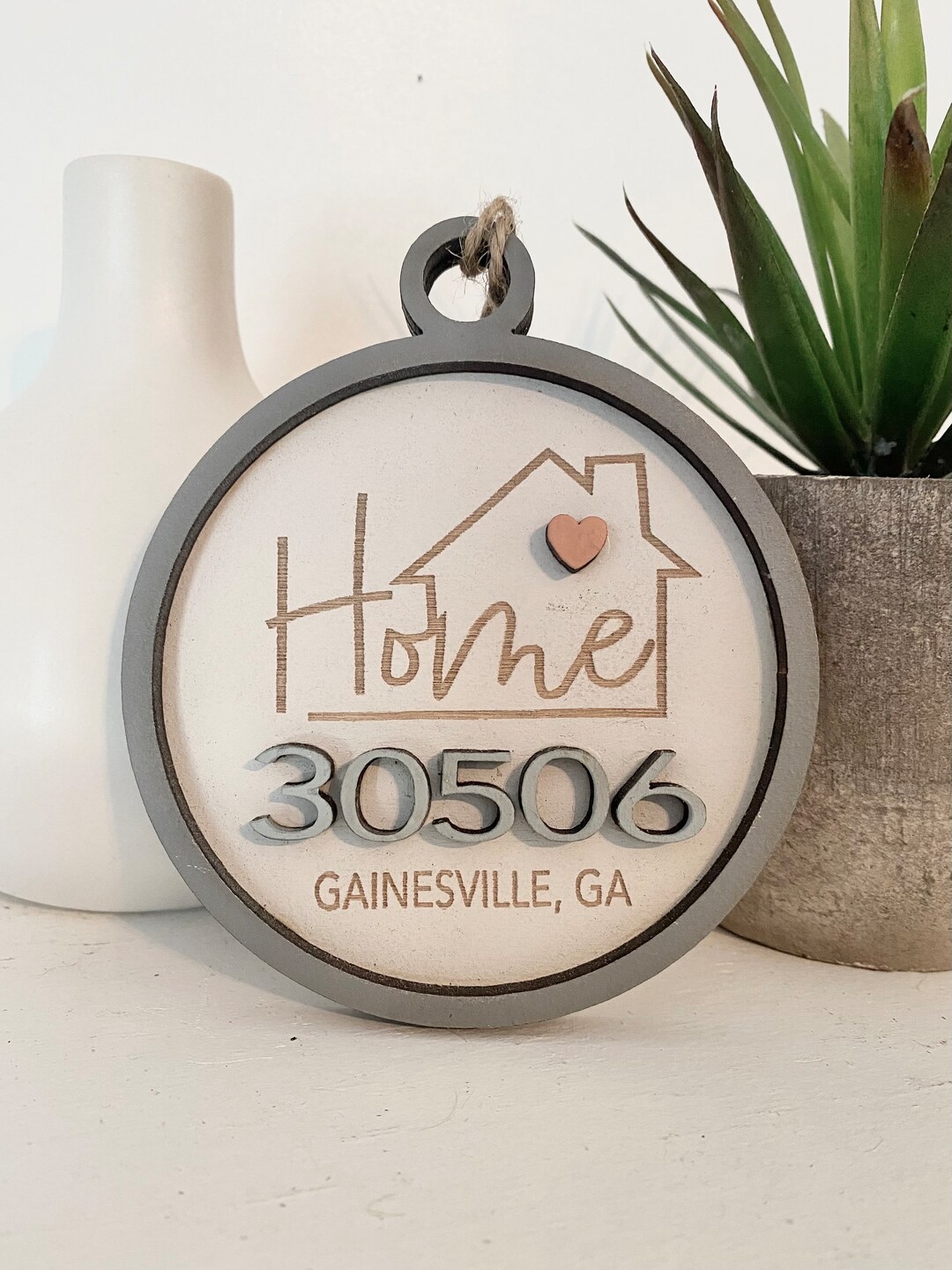 Custom Zip Code Ornament: Personalized Keepsake Gift Tag - Etsy
