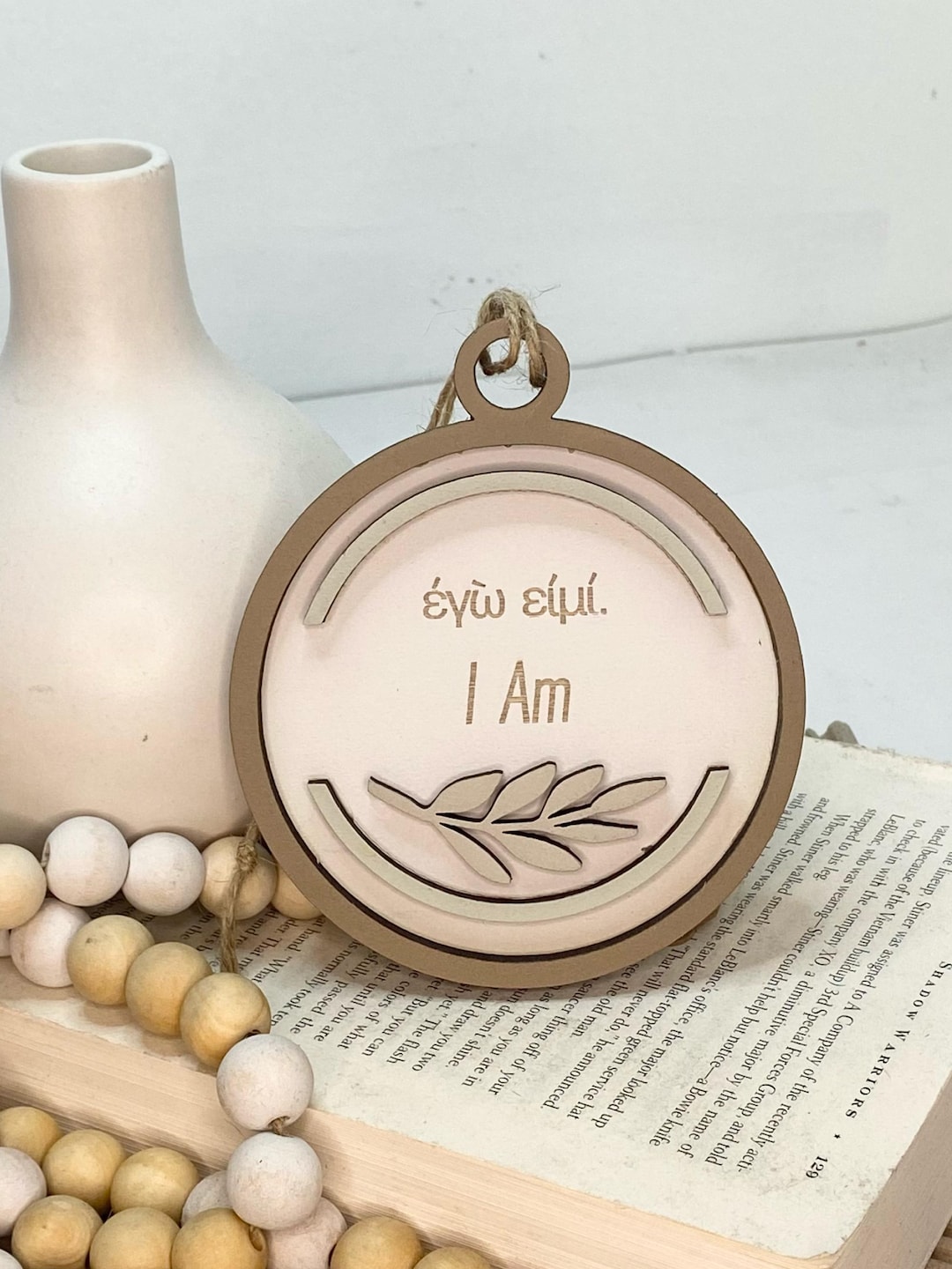 I AM Name of Jesus Ornament, Handmade Birch Christmas Gift - Etsy