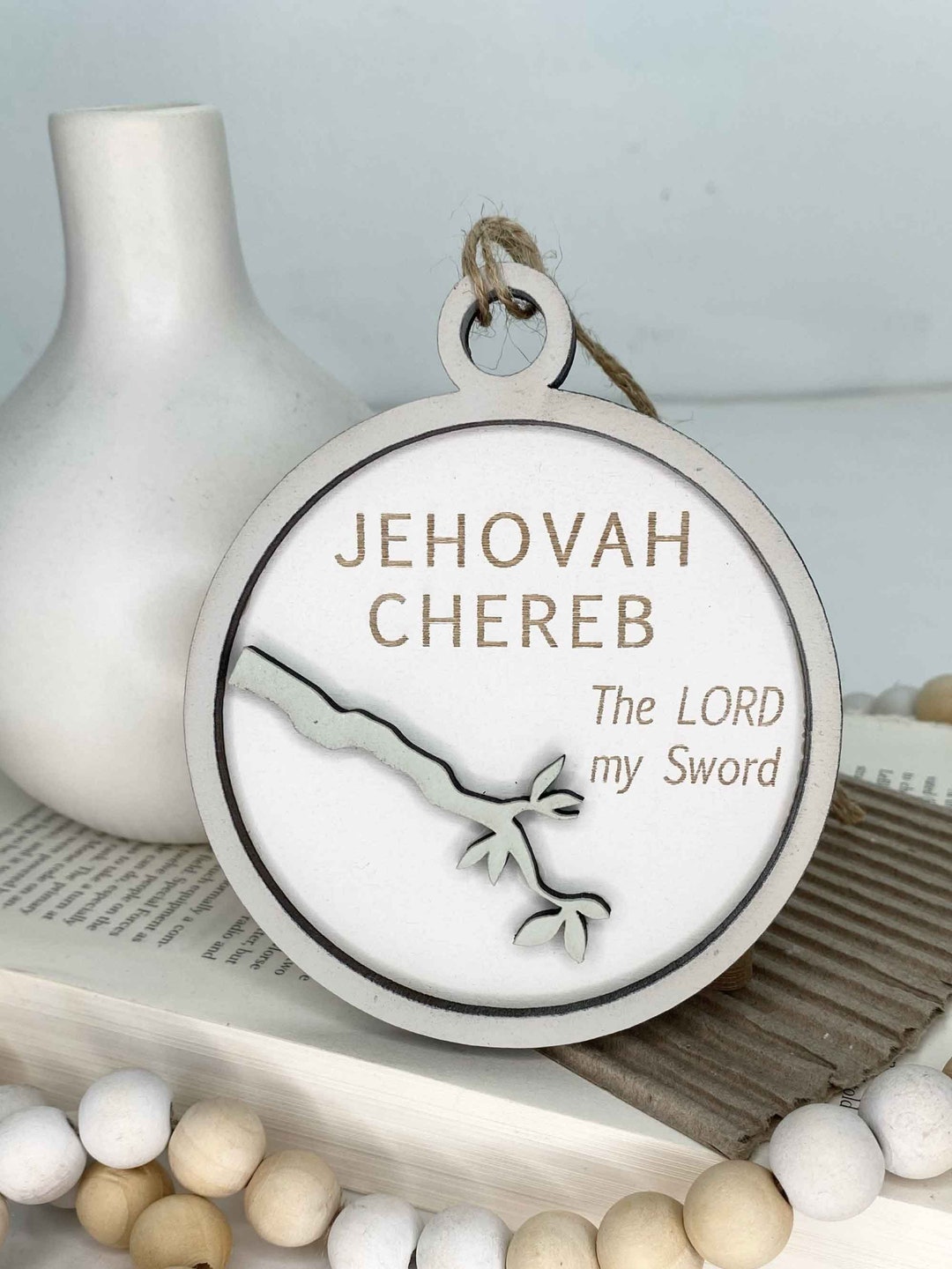 Jehovah Chereb, the Lord My Sword, Name of God Ornament, Gift Tags, 3D ...