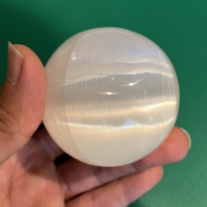 Selenite Sphere With Stand: A Beautiful and Healing Crystal - Etsy
