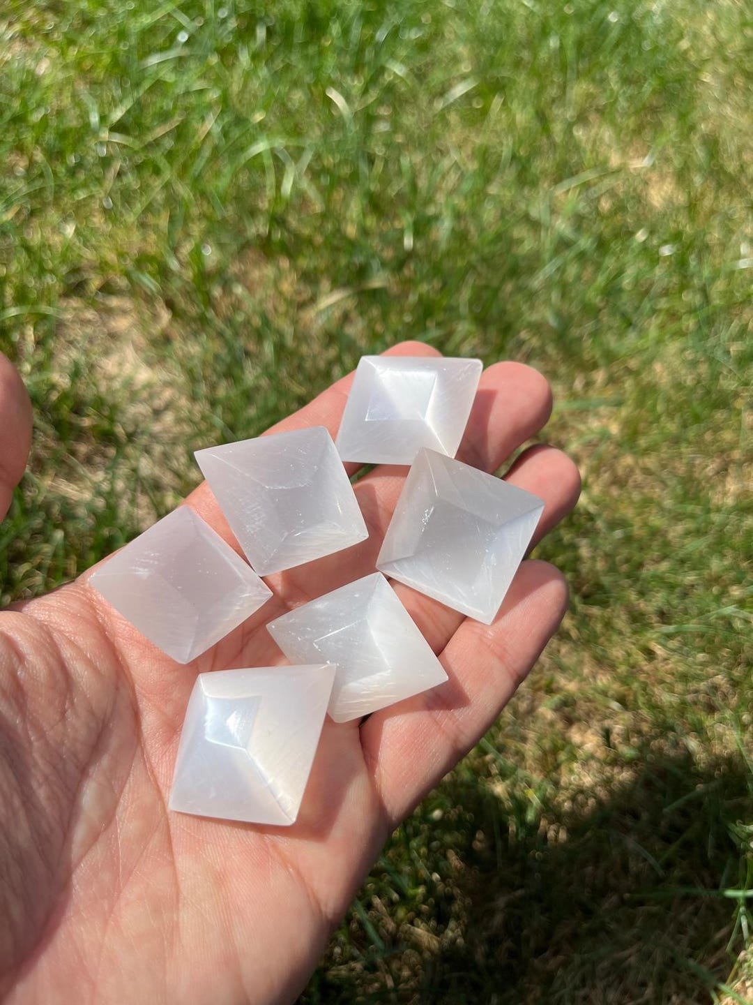 Natural Tumbled Polished Rhombus Selenite Gemstones for Healing and ...