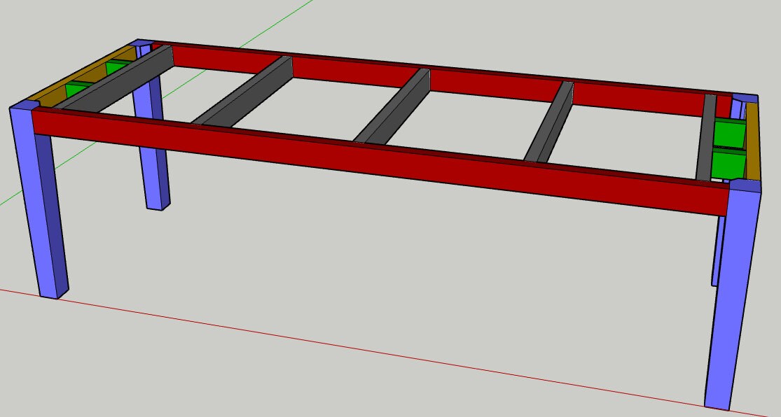 DIY Outdoor Patio Table Plans includes 2 Benches - Etsy