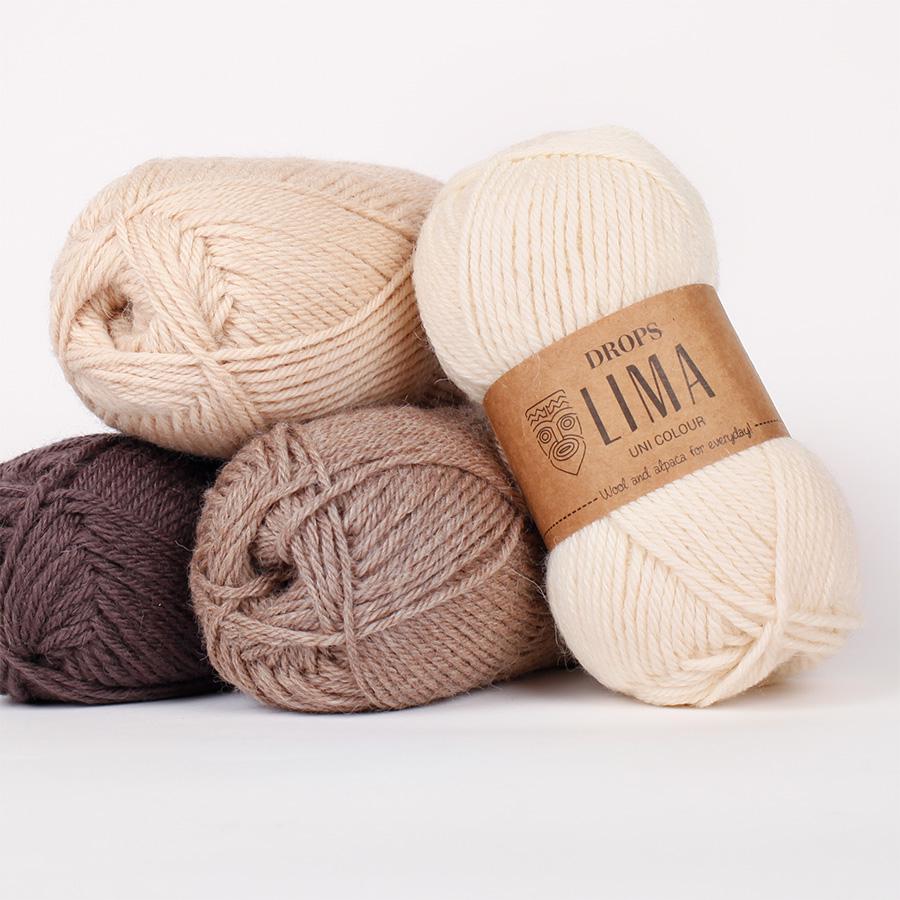 DROPS Lima Yarn - Soft and Durable 65 Wool, 35 Alpaca Blend, Perfect ...