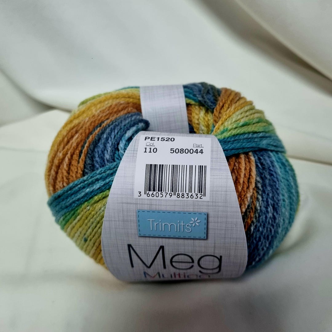 Multicolor Acrylic Yarn: Soft Knitting & Crochet Yarn (50g) - Etsy