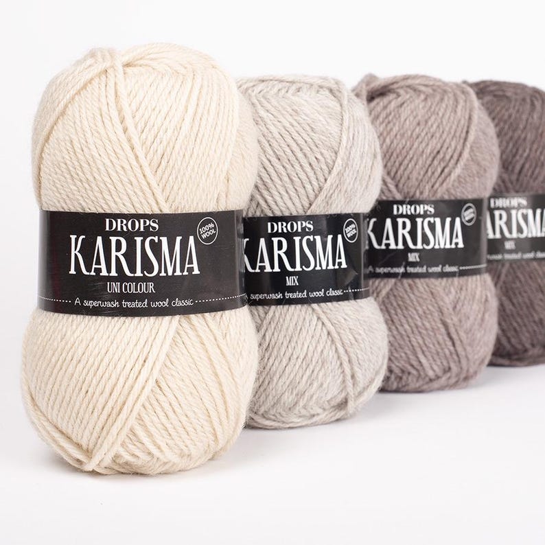 DROPS Karisma Yarn | 100% Wool DK Yarn | Superwash Wool for Knitting ...