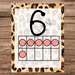 Leopard Print Number Card Posters Printable Animal Print - Etsy
