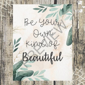 Botanical Greenery Motivational Classroom Quotes Posters Printable ...