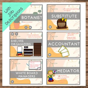 Modern Boho Editable Classroom Job Chart Printable | Customizable ...