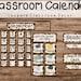 Leopard Print Classroom Calendar and Weather Display Chart Printable ...