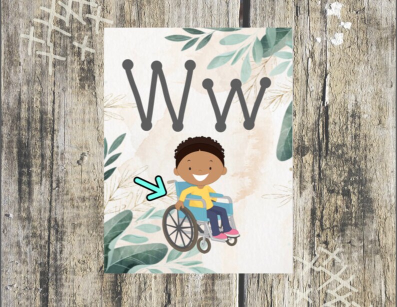 Classroom Alphabet Cards Botanical Greenery | Uppercase and Lowercase ...