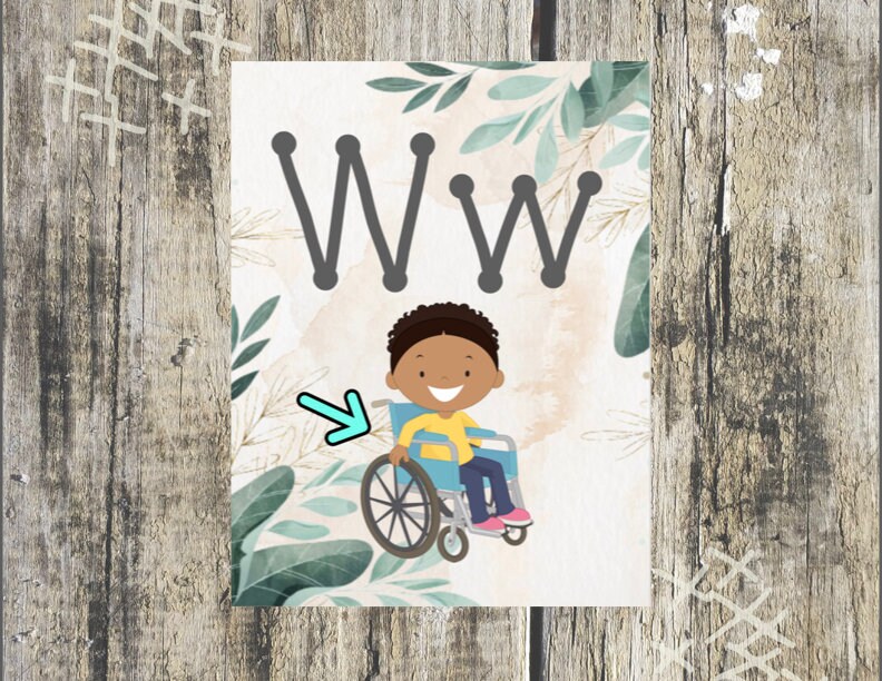 Classroom Alphabet Cards Botanical Greenery | Uppercase and Lowercase ...