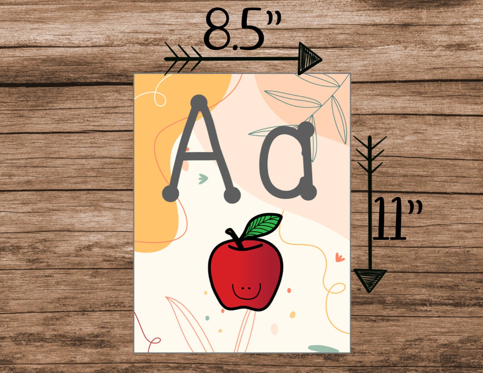 Modern Boho Alphabet Chart for Classroom | Alphabet Poster Wall ...