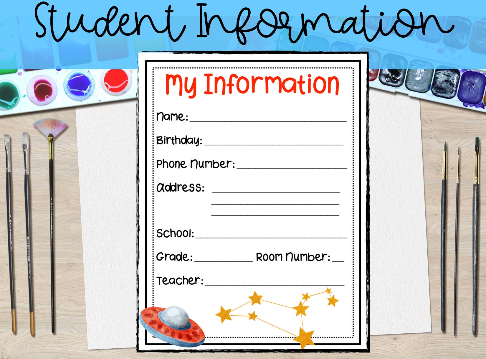 Printable Student Information | Student Resources | Homeschool ...