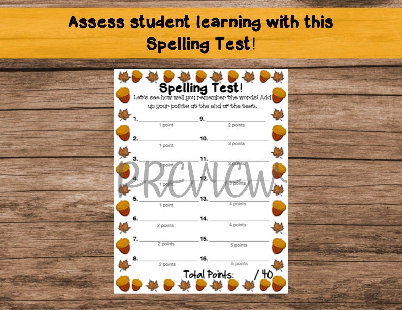 Fall Vocabulary Word Study Activities for Students | Autumn Literacy ...