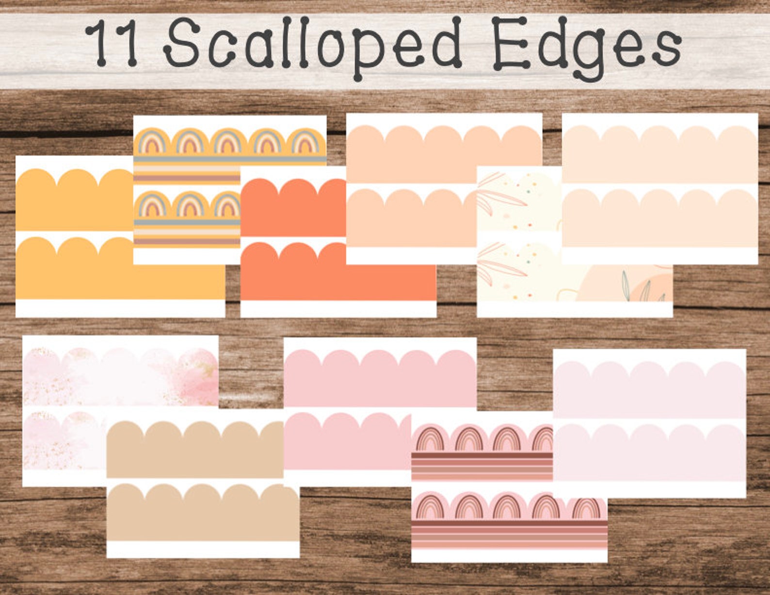 Modern Boho Bulletin Board Borders Printable Boho Classroom - Etsy