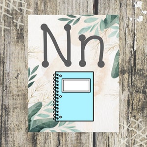 Classroom Alphabet Cards Botanical Greenery | Uppercase and Lowercase ...