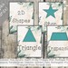 Classroom Shapes Posters Botanical Greenery 2D and 3D Shapes Classroom ...