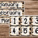 Leopard Print Classroom Calendar and Weather Display Chart Printable ...