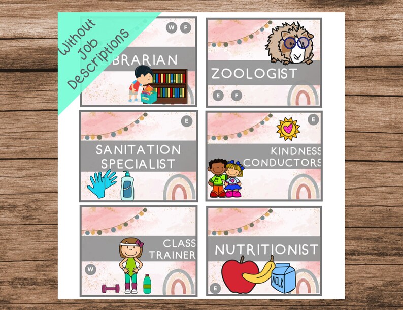 Modern Boho Editable Classroom Job Chart Printable | Customizable ...