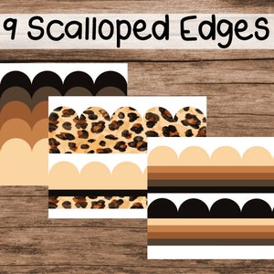Leopard Print Bulletin Board Borders Printable | Cute Animal Print ...