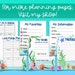 Ocean Printable Student Planning Calendar Year at a Glance - Etsy